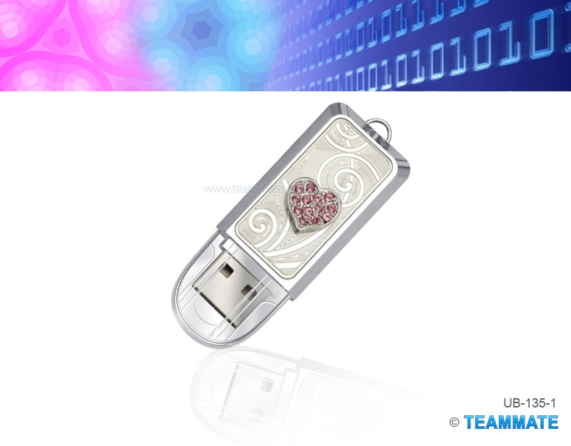 TEAMMATE｜UB-135-1|USB儲存器(施華洛世奇水晶)USB Flash Drive (Swarovski Crystal)